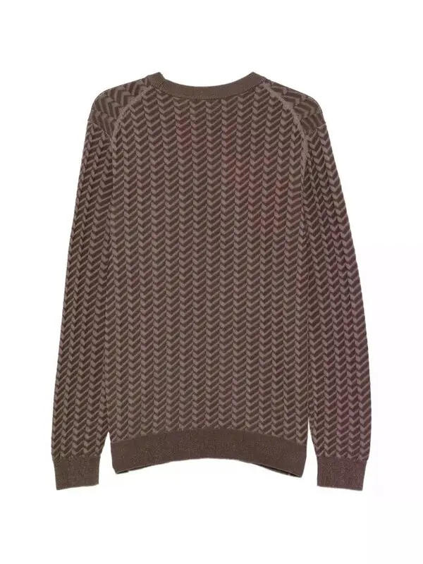 BOSS Simond Chevron-knit Sweater