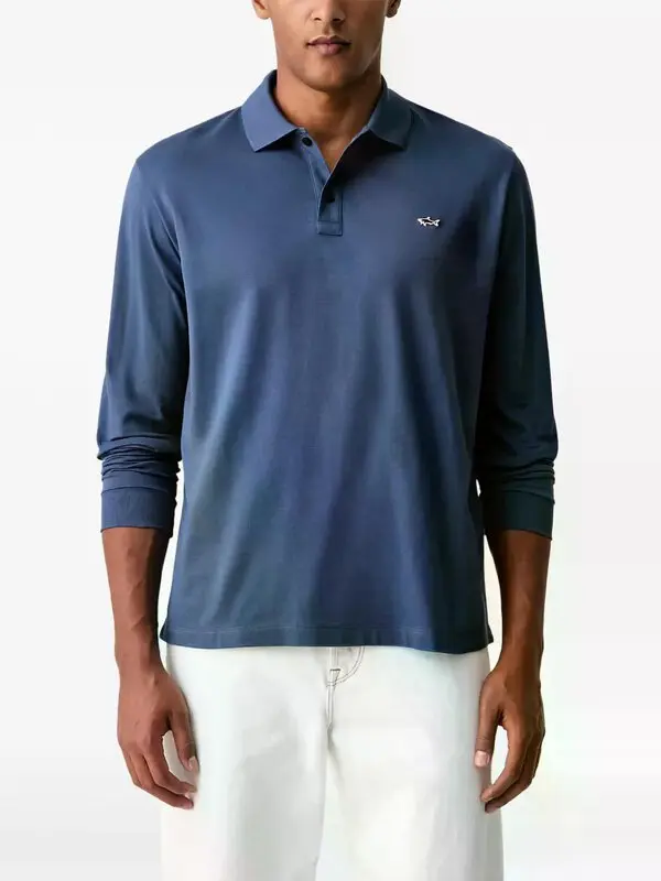 Paul & Shark Long-sleeve Polo Shirt - Blue