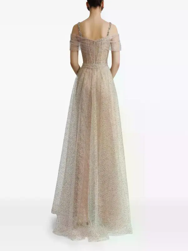 GEMY MAALOUF Off-the-shoulder Flared Maxi Dress