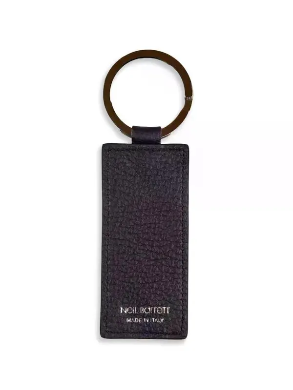 Neil Barrett Lightning Bolt-embossed Leather Keychain