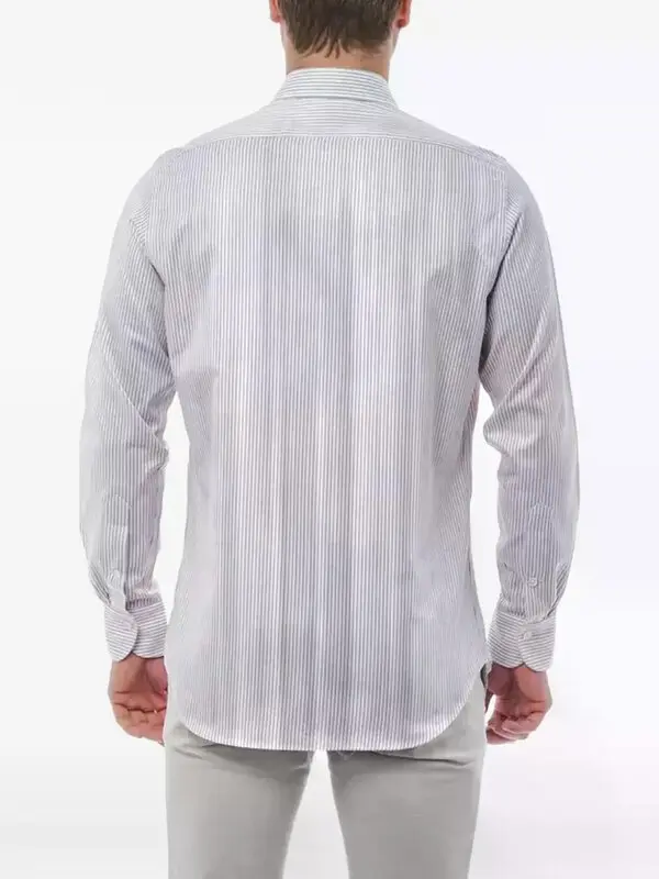 BAGUTTA Striped-pattern Slim-fit Shirt