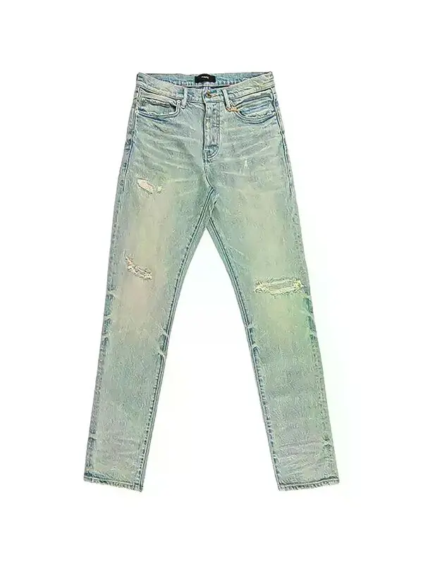 PURPLE BRAND P005 Distressed Slim-fit Jeans