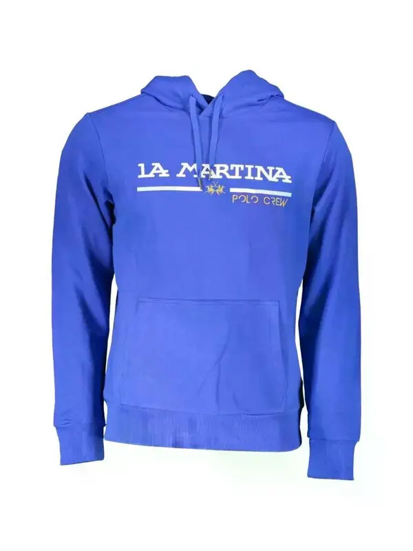 LA MARTINA Embroidered Logo-print Hoodie