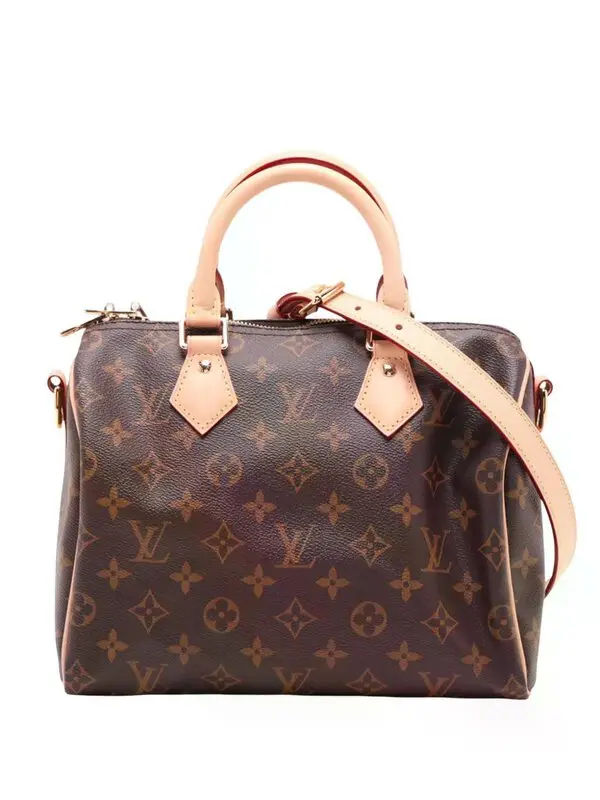 LOUIS VUITTON 2021-2026 Monogram Speedy Bandouliere 25 Satchel - Brown