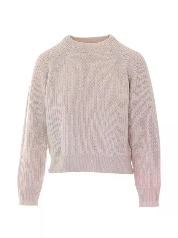 Alpha Studio Ribbed-knit Raglan-sleeve Sweater