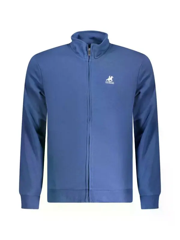 U.S. Grand Logo-print Zip-up Sweater - Blue