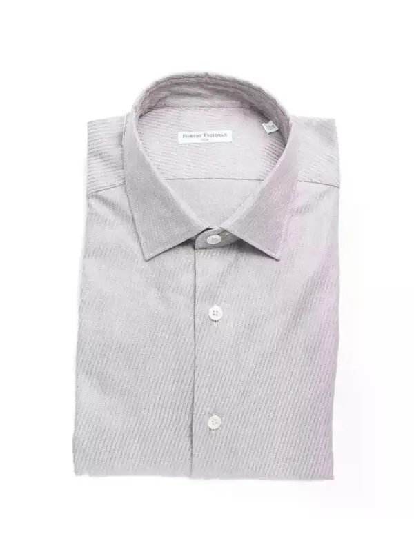 ROBERT FRIEDMAN Textured-weave Slim-fit Shirt