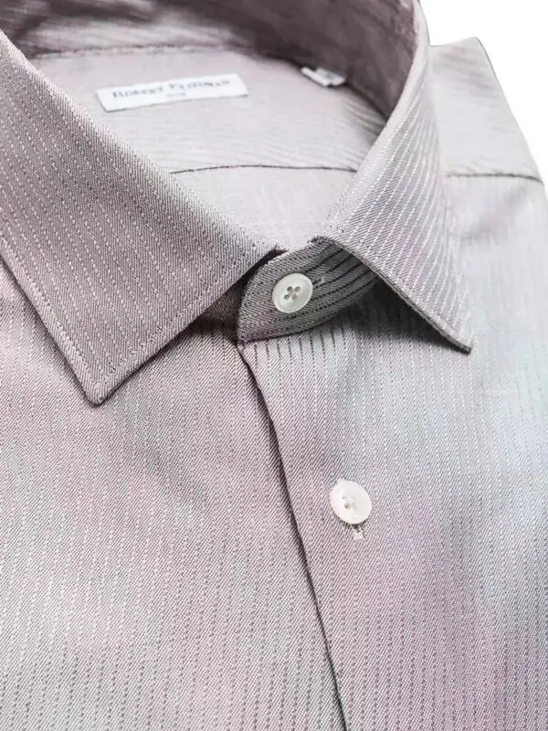 ROBERT FRIEDMAN Textured-weave Slim-fit Shirt