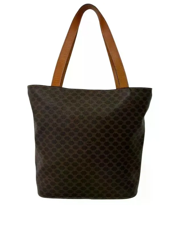 Celine 1996 Macadam Coated Canvas Tote Bag
