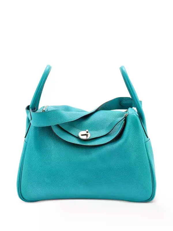 Hermès Lindy Bag Clemence 30 Shoulder Bag - Blue