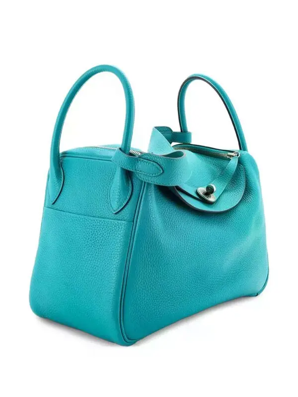 Hermès Lindy Bag Clemence 30 Shoulder Bag - Blue