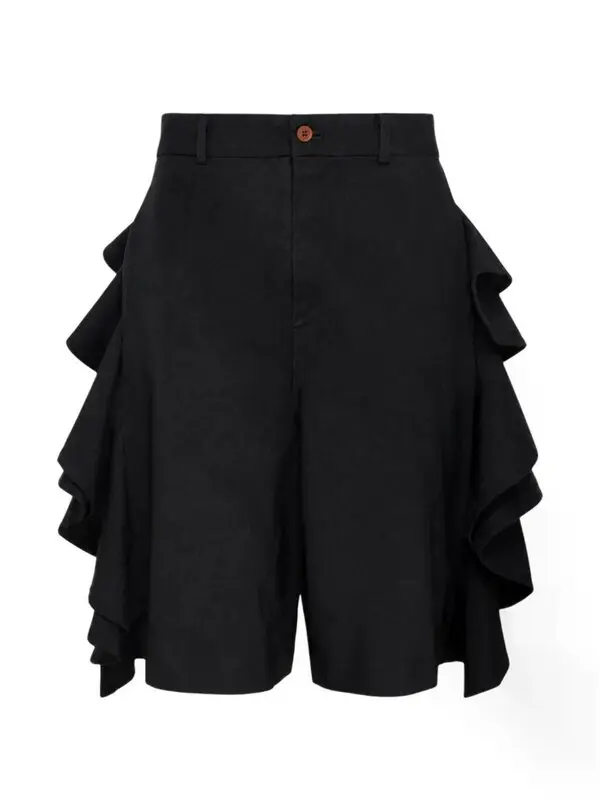 Comme Des Garçons Ruffled Gabardine Shorts