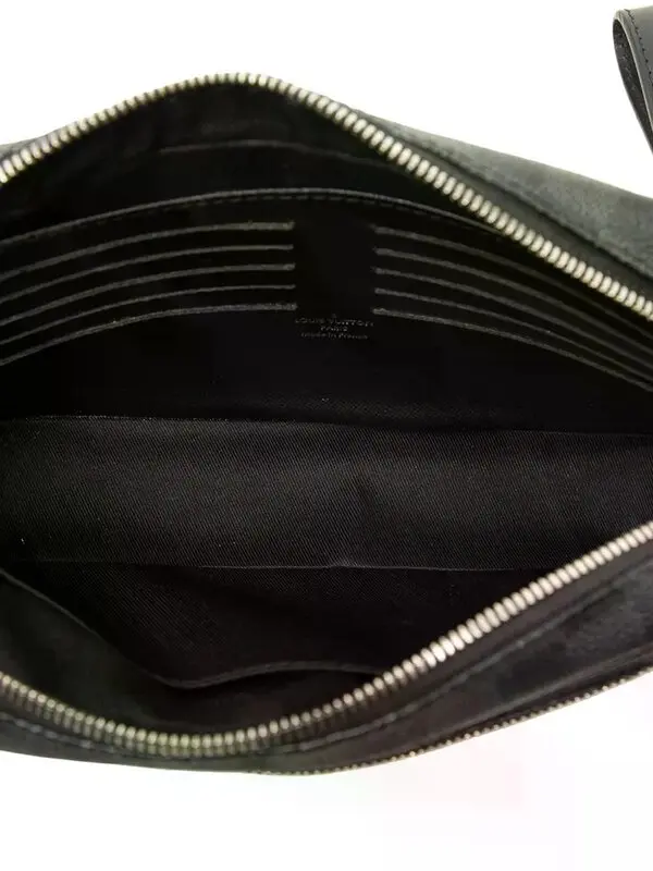 LOUIS VUITTON 2018 Damier Graphite Kasai Clutch Bag