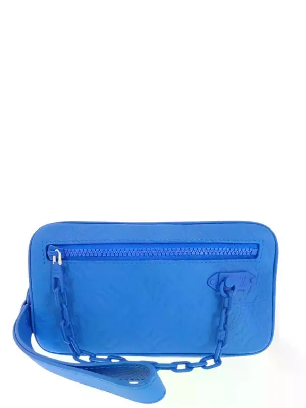 LOUIS VUITTON 2019 Monogram Taurillon Pochette Volga Clutch Bag