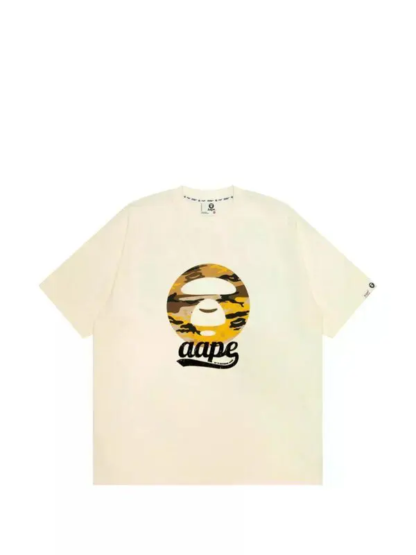 AAPE BY *A BATHING APE Moonface Graphic-print T-shirt - Black