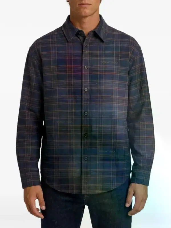 Off-White Checked Padded Overshirt