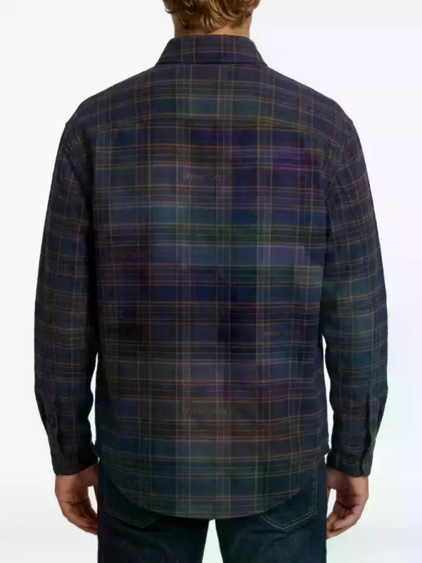 Off-White Checked Padded Overshirt