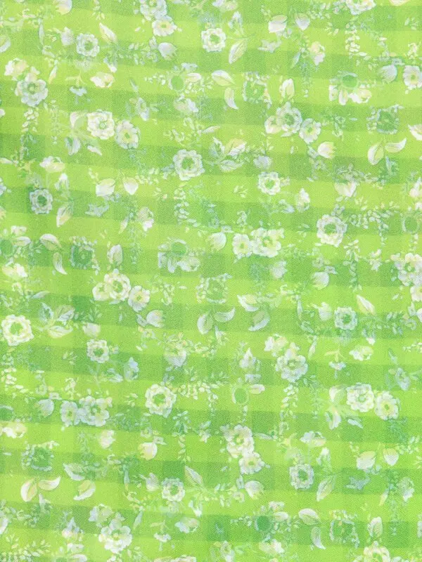 Loewe Floral-print Gingham Scarf
