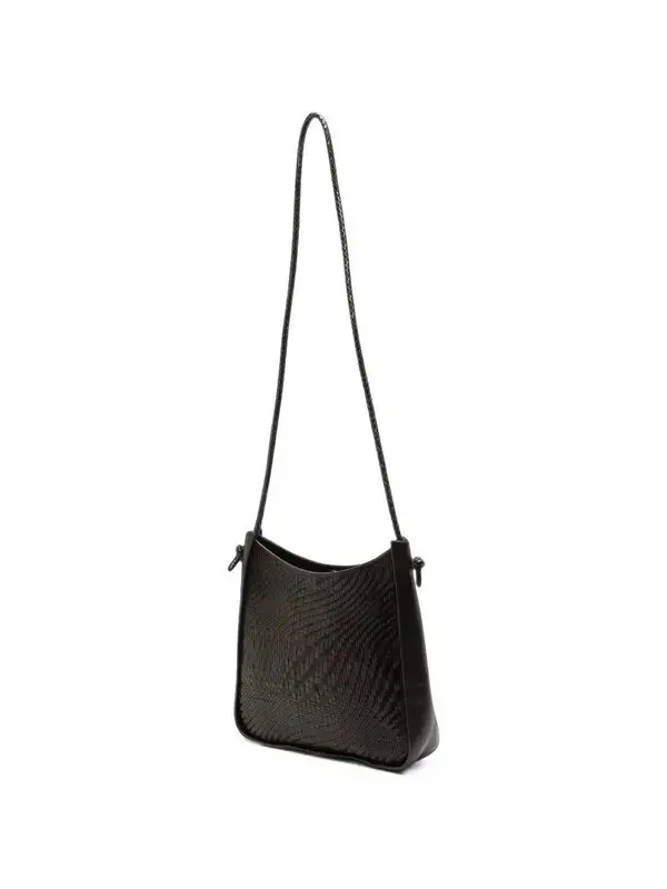 Dragon Diffusion Woven Leather Shoulder Bag