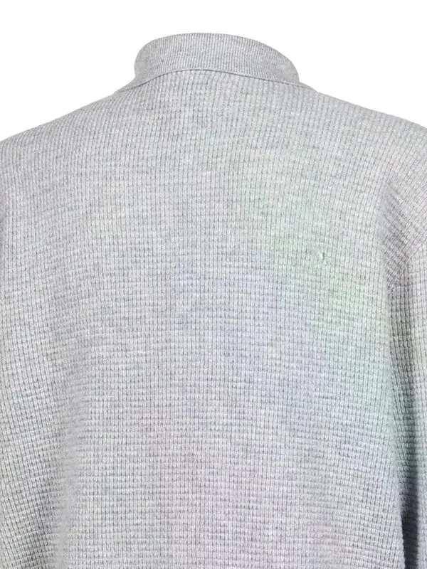 CEDARWOOD Distressed Waffle-knit Cardigan