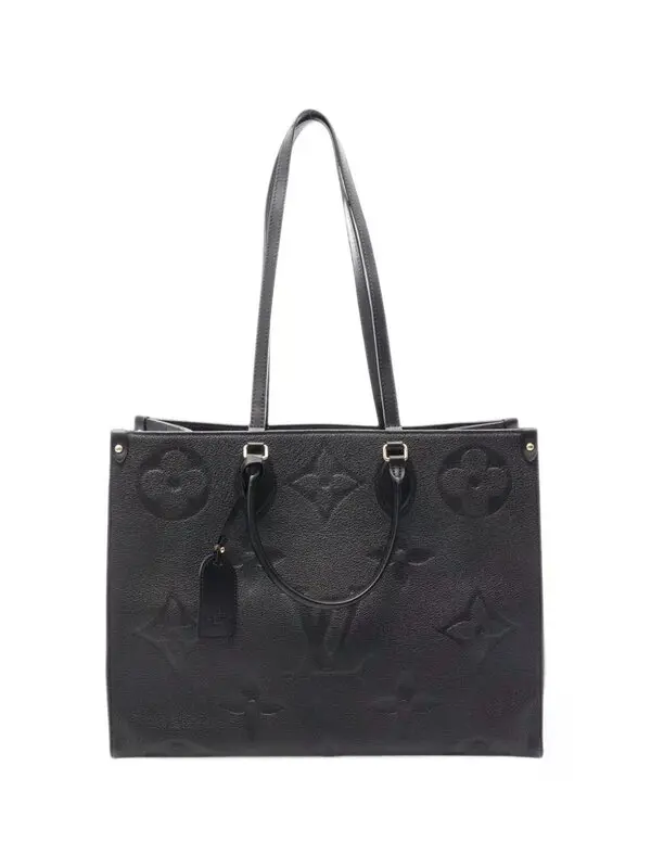 LOUIS VUITTON 2021s Gm Monogram Empreinte On-the-go Tote Bag - Black