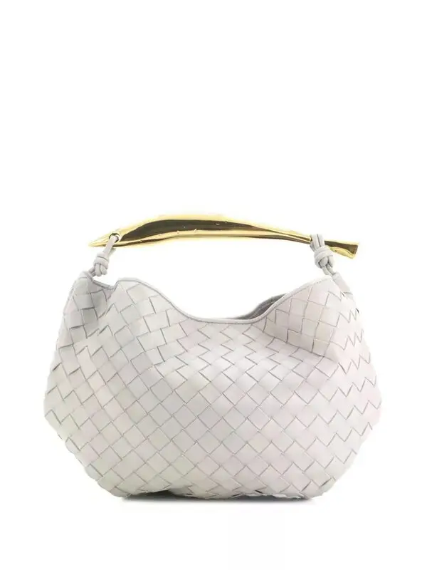 Bottega Veneta Sardine Top Handle Bag Intrecciato Nappa Classic Hobo Bag - Grey