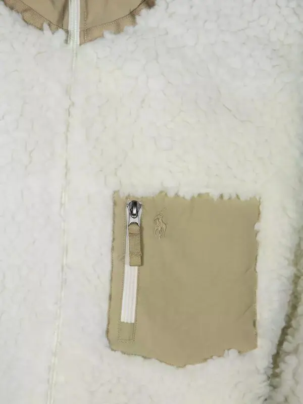 Polo Ralph Lauren Fleece Zip-up Jacket - White