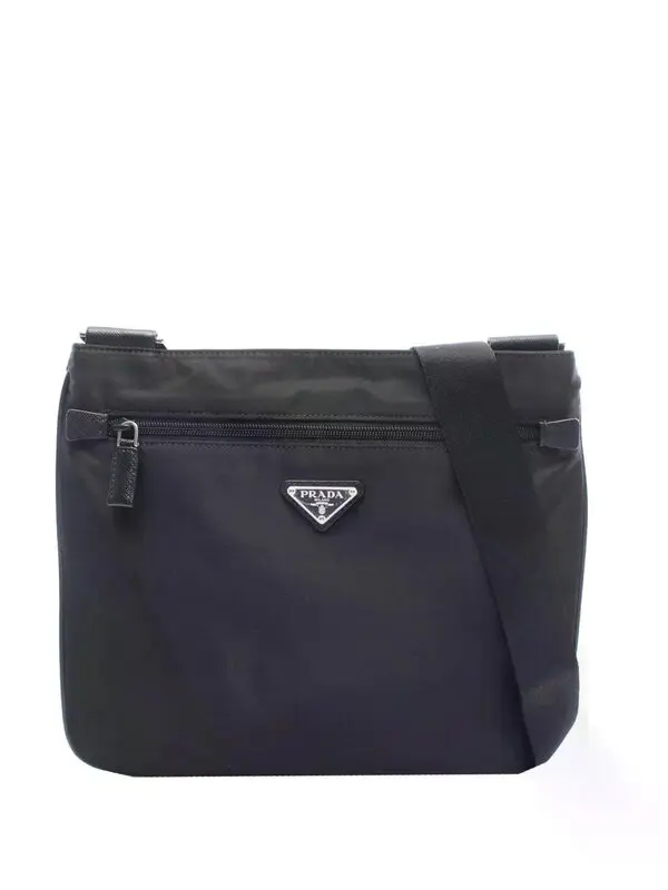 Prada 2000-2013 Tessuto Zip Top Crossbody Bag