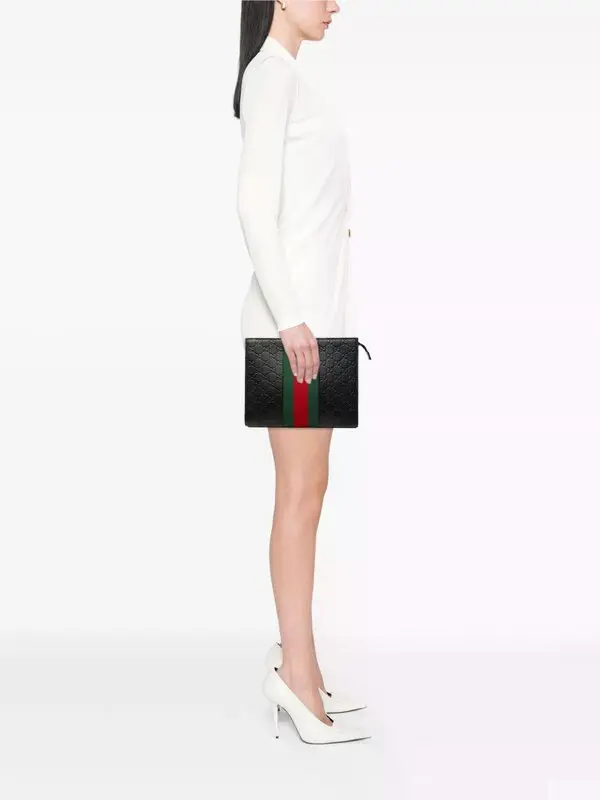 Gucci 2000-2015 Guccissima Web Clutch Bag