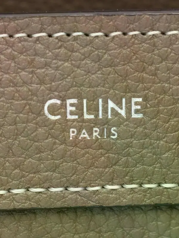 Celine 2000-2026 Nano Leather Luggage Tote Satchel