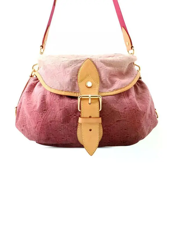 LOUIS VUITTON 2000-2026 Monogram Denim Sunshine Crossbody Bag - Pink