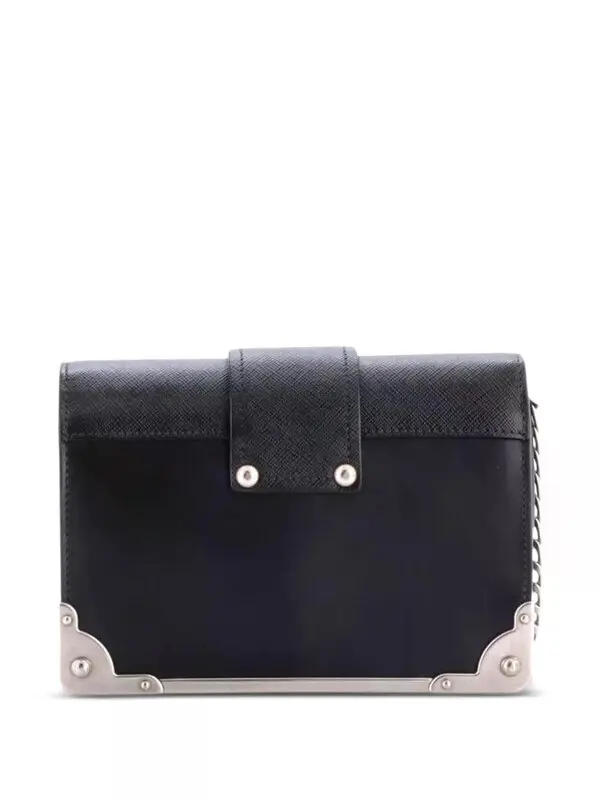 Prada Cahier Embellished Leather Small Crossbody Bag