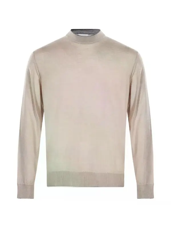 Eleventy Mock-neck Sweater - Neutrals