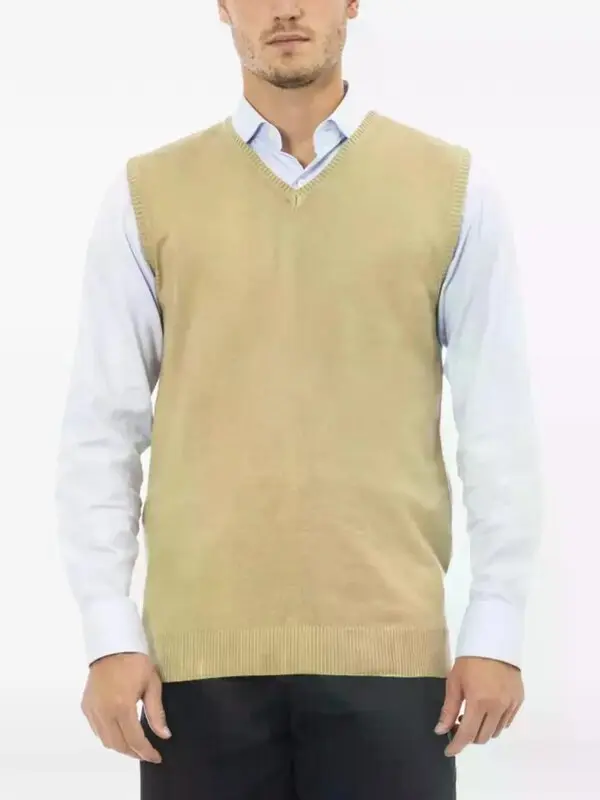 Alpha Studio V-neck Sleveless Knitted Vest