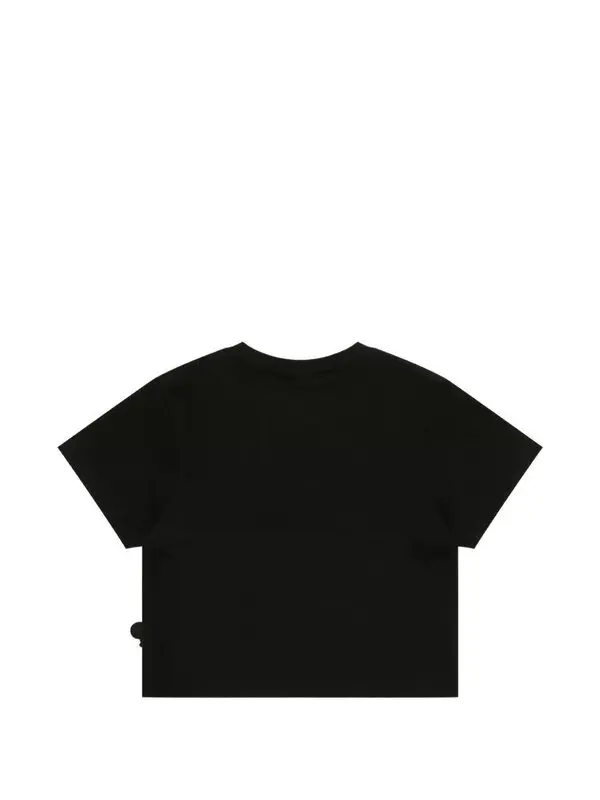 A BATHING APE Baby Milo Graphic-print Cropped T-shirt - Brown