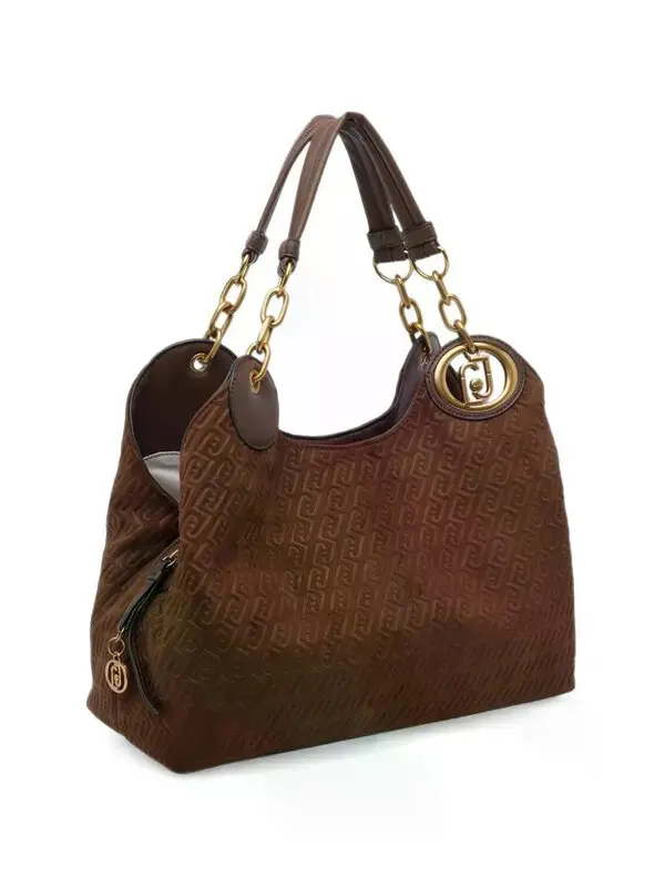 Liu Jo Monogram-embossed Chain-link Tote Bag