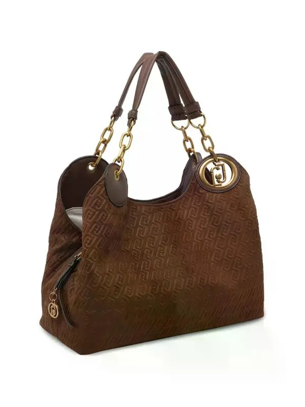 Liu Jo Monogram-embossed Chain-link Tote Bag