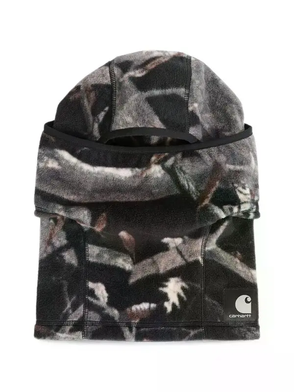 Carhartt Work In Progress Blevin Camouflage-print Balaclava - Black