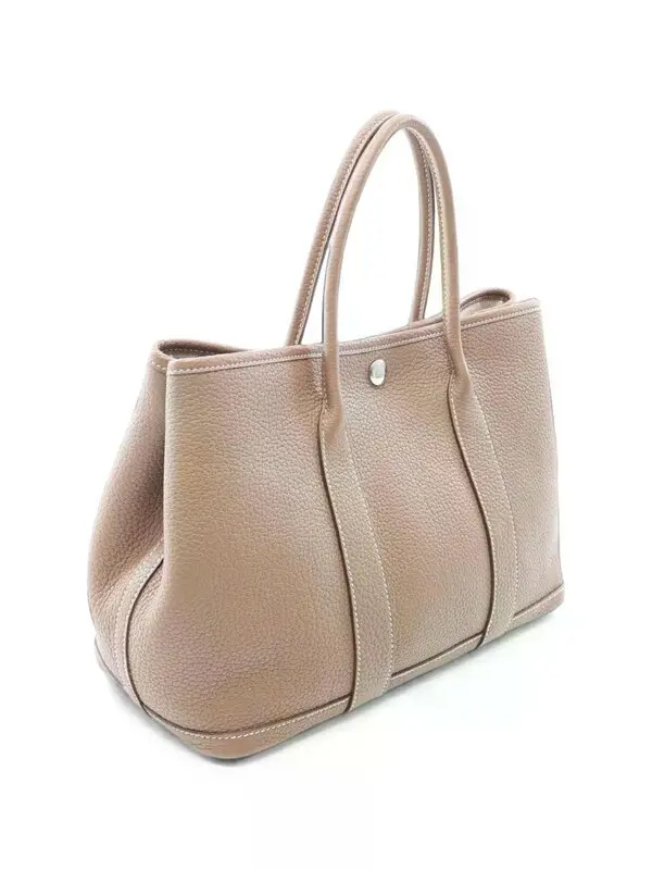 Hermès 2025 Tpm Garden Party Tote Bag - Neutrals