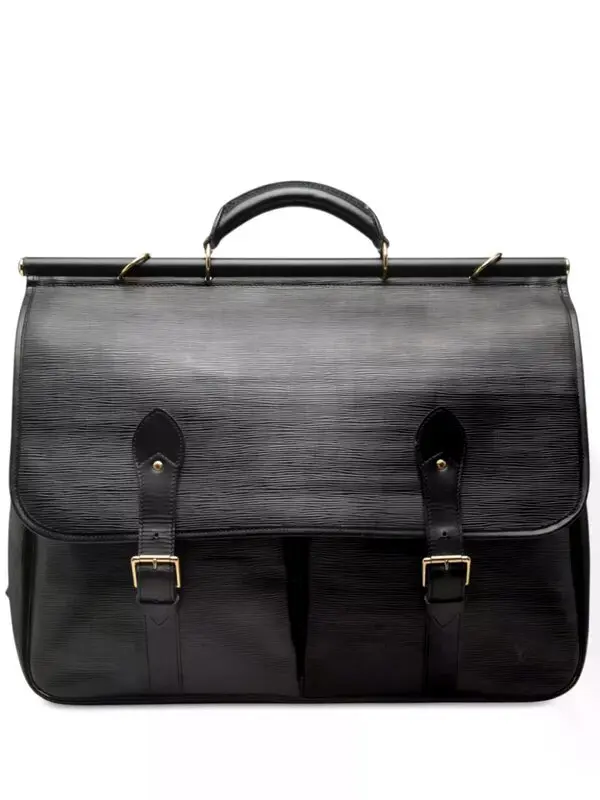 LOUIS VUITTON 1980-2015 Epi Sac Chasse Hunting Bag Travel Bag - Black