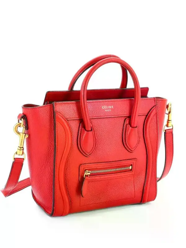 Celine Luggage Bag Grainy Leather Nano Crossbody Bag