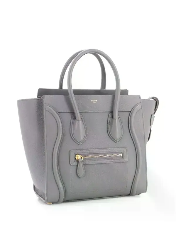 Celine Luggage Bag Grainy Leather Micro Tote Bag