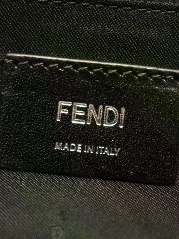 Fendi 2010-2026 Nylon Camouflage Convertible Baguette Satchel - Green