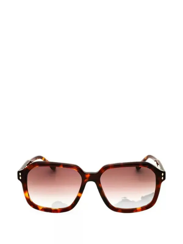 Isabel Marant Étoile Tortoiseshell-effect Rectangle-frame Sunglasses