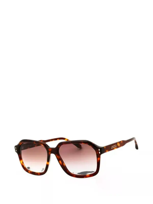 Isabel Marant Étoile Tortoiseshell-effect Rectangle-frame Sunglasses