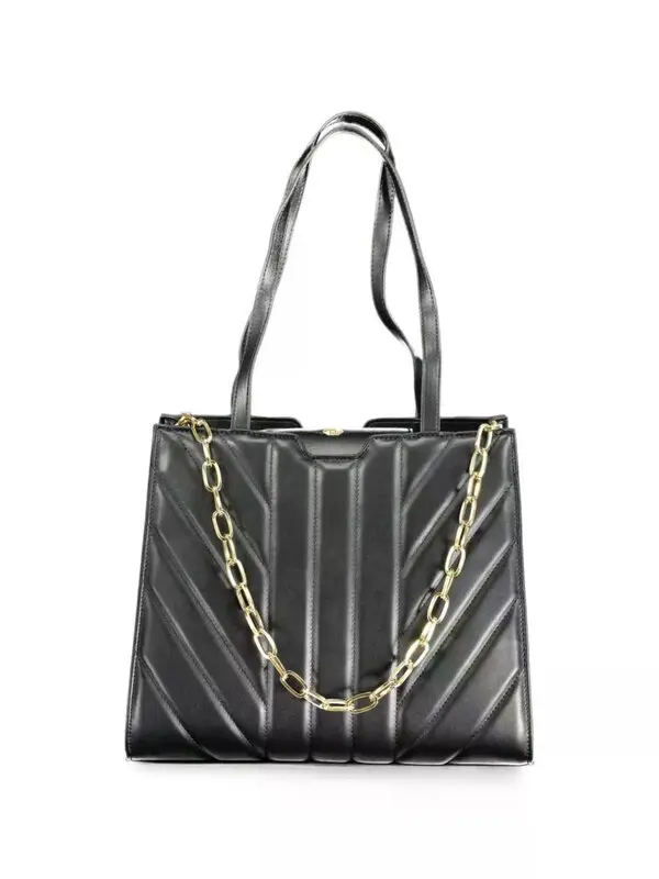MARIO VALENTINO Quilted Chevron Tote Bag