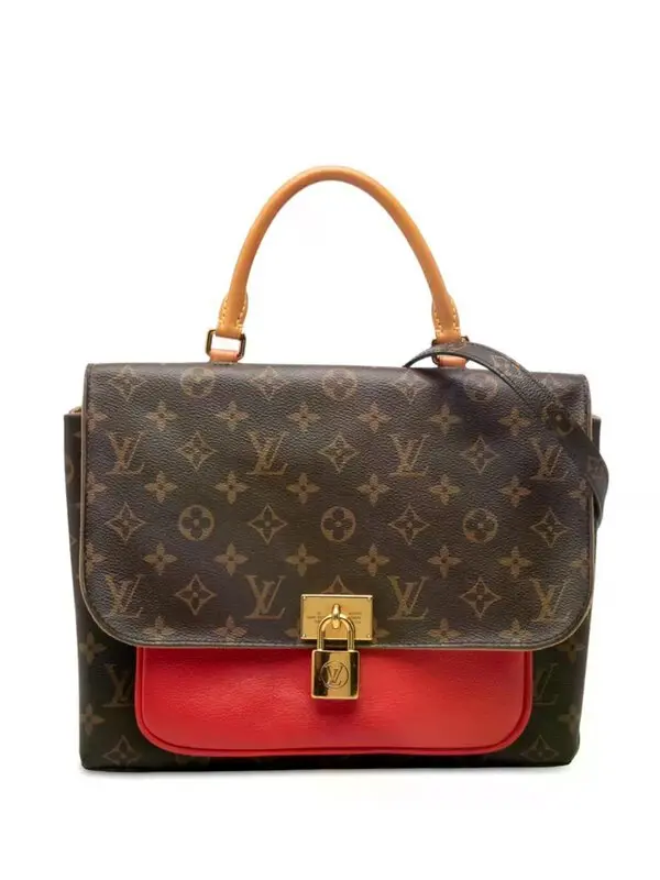 LOUIS VUITTON 2018 Monogram Marignan Satchel - Brown