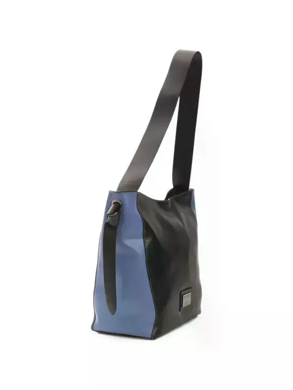 POMPEI DONATELLA Knotted-detail Leather Shoulder Bag