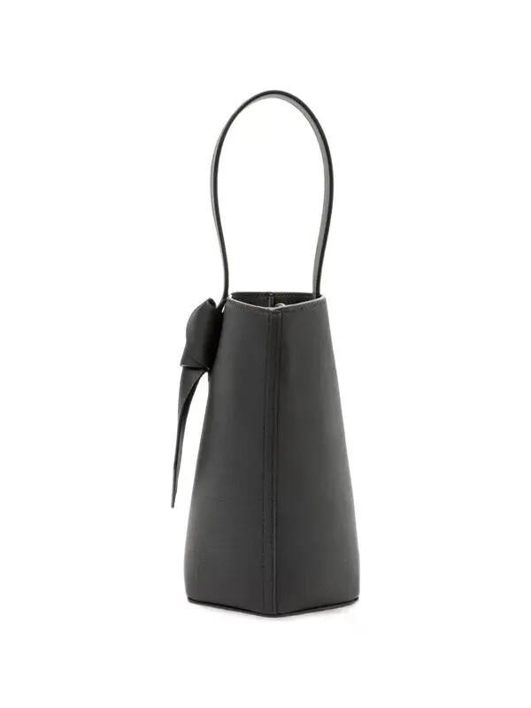 LA PORTEGNA Julieta Knotted Leather Bucket Mini Bag