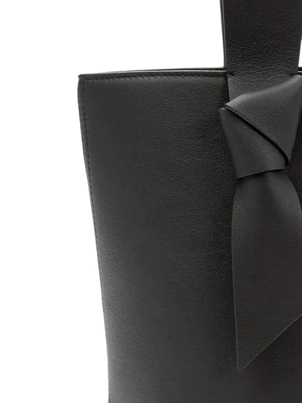 LA PORTEGNA Julieta Knotted Leather Bucket Mini Bag